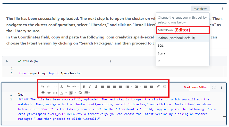 Enhancements: Markdown Easy Editor - Databricks Community - 77063